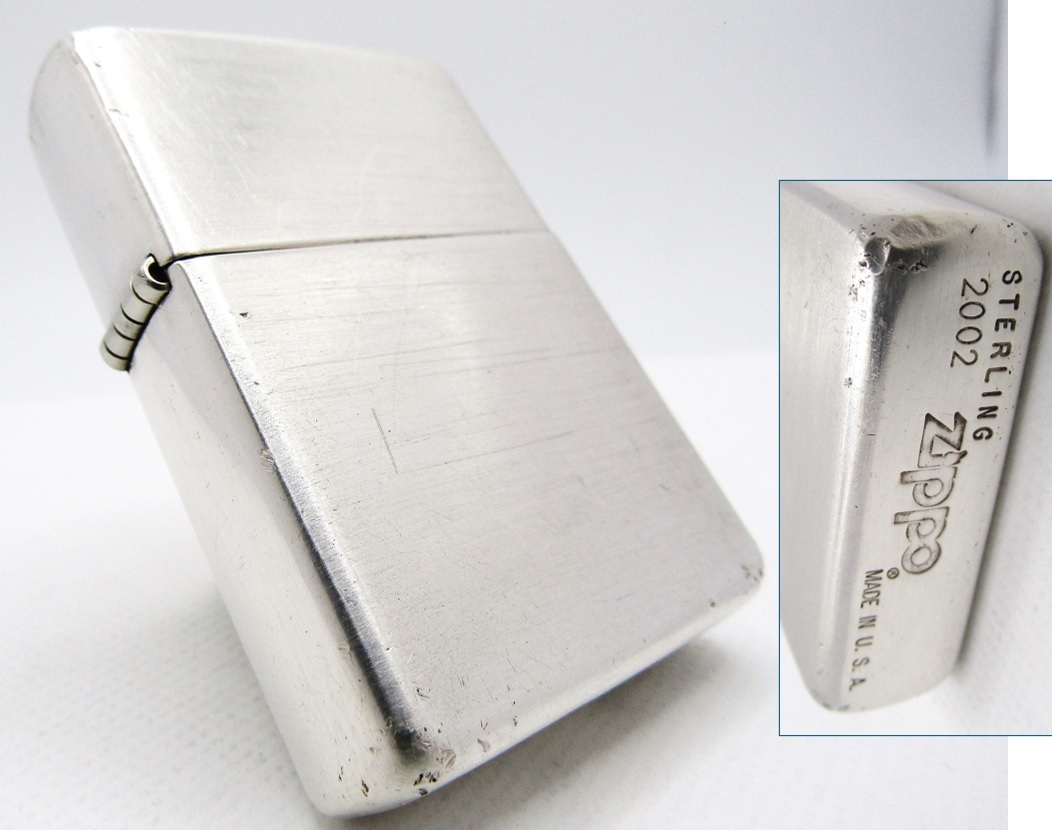 Yahoo!オークション - 純銀 スターリングシルバー 925 zippo ジッポ 20...