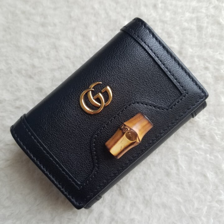 新品 GUCCI グッチ バンブー付 ミディアム ウォレット 3つ折り 新品 GUCCI グッチ バンブー付 ミディアム ウォレット 3つ折り