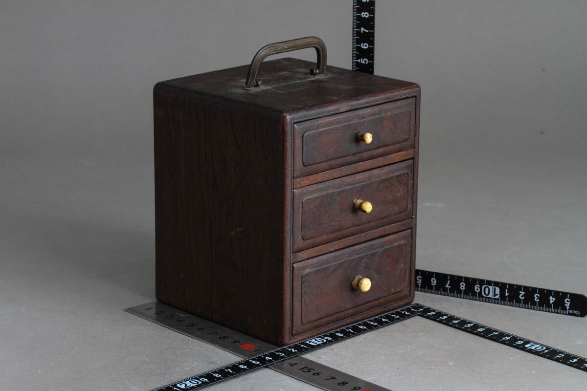 Yahoo!オークション - 【久】2485 木製 小物入れ 収納 小箪笥 昭和レト...