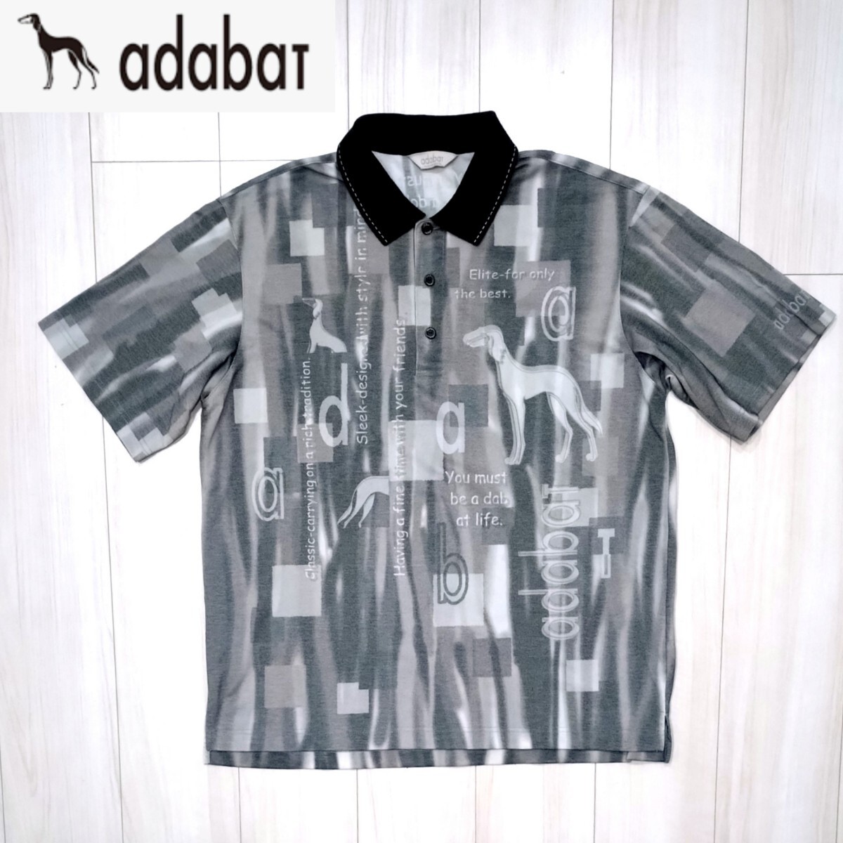 日本代購代標第一品牌【樂淘letao】－美品 adabat ポロシャツ 50 メンズ LL O 半袖シャツ アダバット ゴルフ