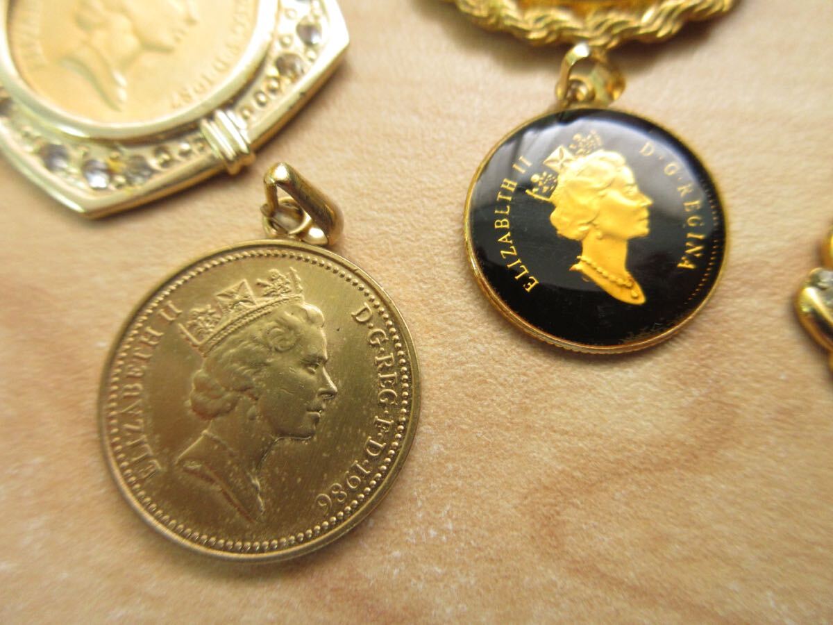 A34 コイントップ エリザベス ペンダントトップ ネックレストップ ヴィンテージ ビンテージ アクセサリー 大量 まとめ売り まとめ TIA(ネックレス、ペンダント)｜売買されたオークション ...