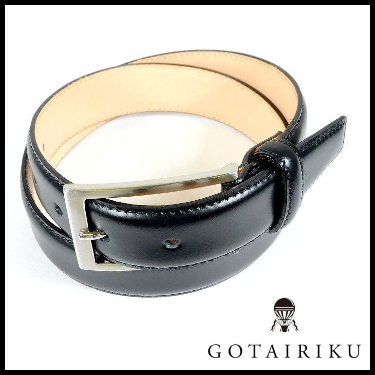 Yahoo!オークション - 新品 展示 1円～ gotairiku 五大陸 黒 牛革レザ...