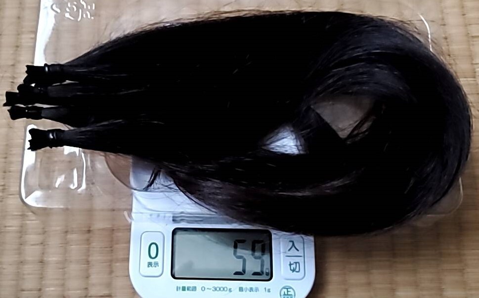 Yahoo!オークション - 毛束 髪束 52cm 59g