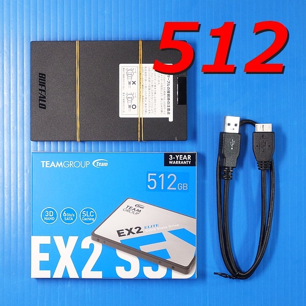 Yahoo!オークション - 【SSD 512GB】チームグループ エリート EX2 T253...