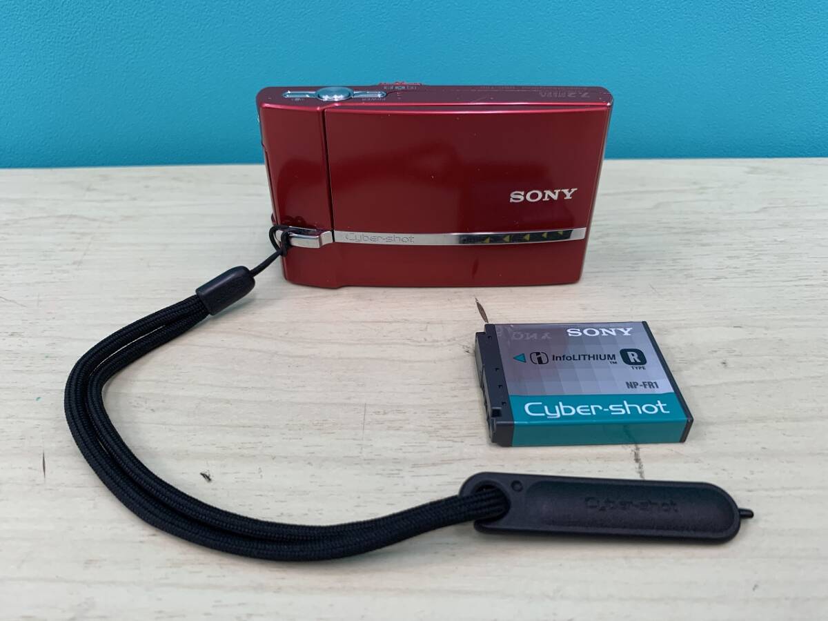 Yahoo!オークション - 15103 ソニー/SONY Cyber-shot DSC-T50 レッド ...