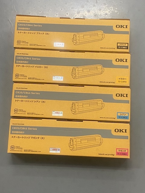 Okiトナー 大 C835 C844用 Tc-c3b K Y C M 2 各1本 Oki |売買されたオークション情報、yahooの商品情報を