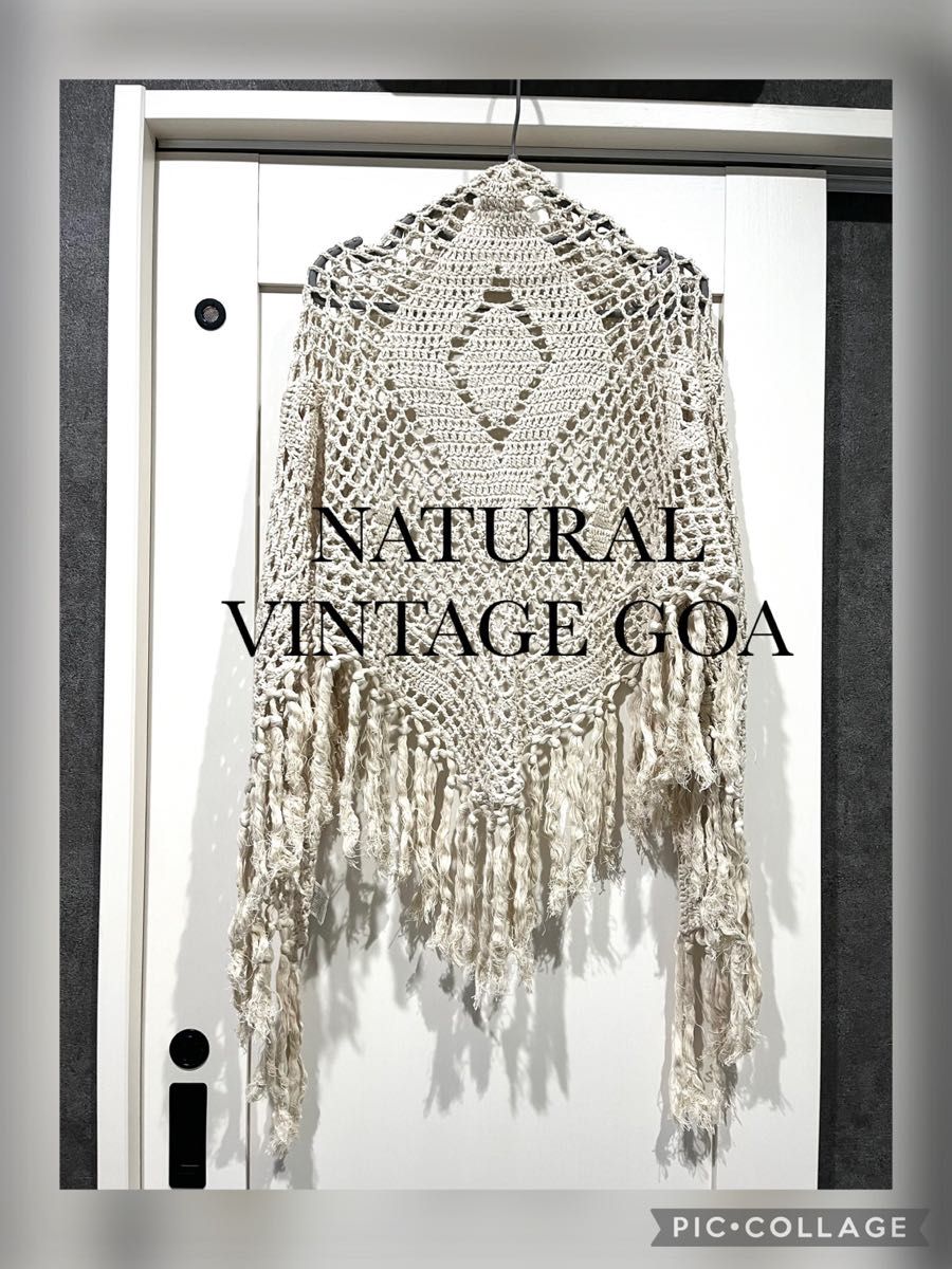 NATURAL VINTAGE GOA /goa/かぎ針フリンジショール/|Yahoo NATURAL VINTAGE GOA /goa/かぎ針フリンジショール/|Yahoo