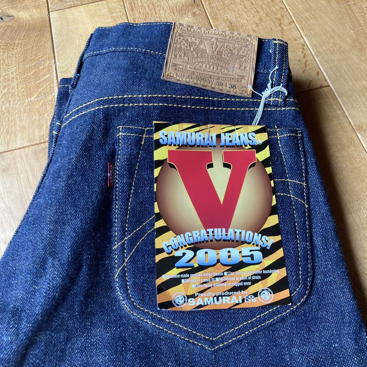 新品未使用 2005年 阪神優勝 SAMURAI S5110VXJ 侍ジーンズ 新品未使用 2005年 阪神優勝 SAMURAI S5110VXJ 侍ジーンズ