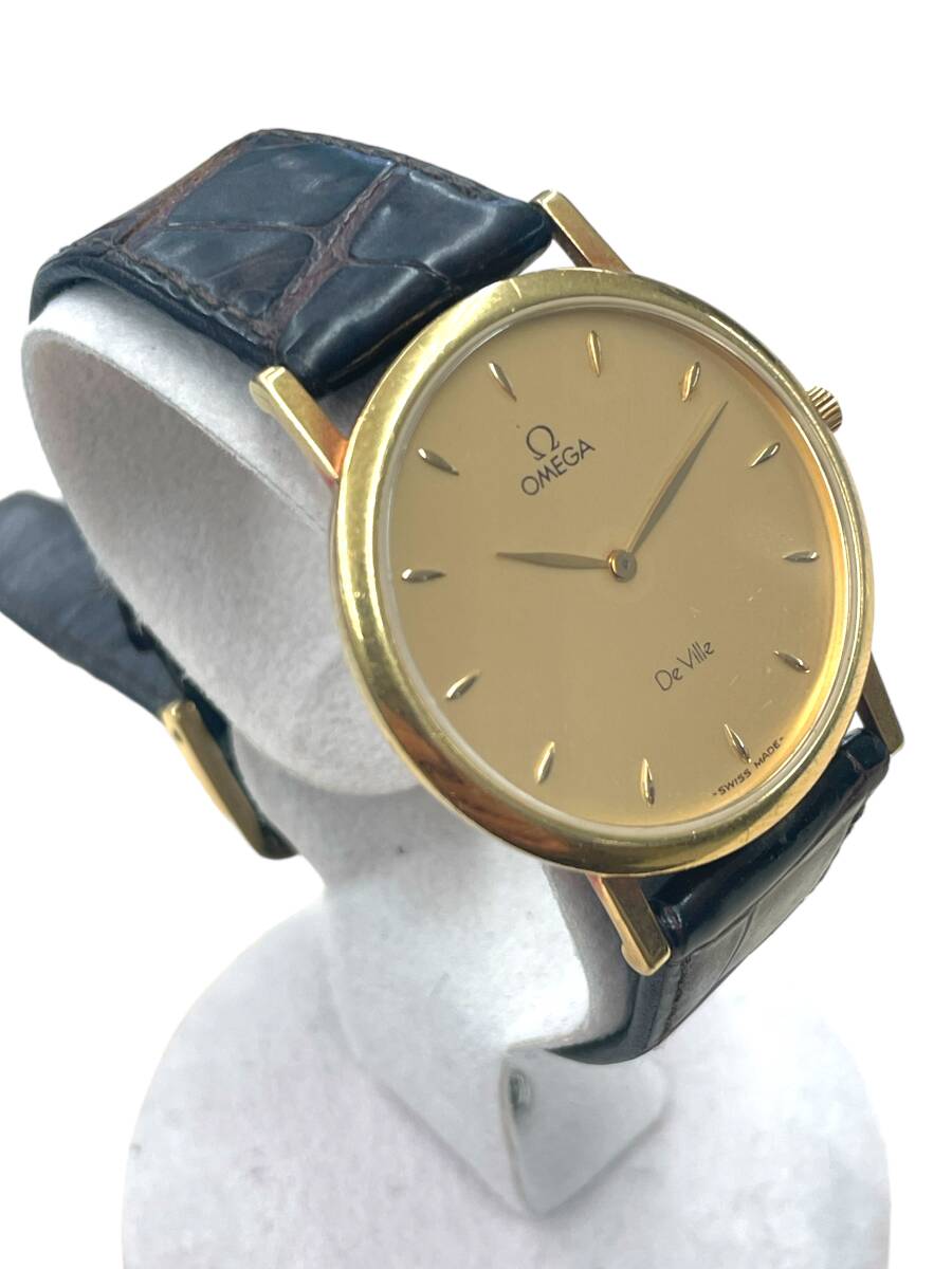 Yahoo!オークション - OMEGA DeVille K18 稼働品 オメガ デビル クオー...