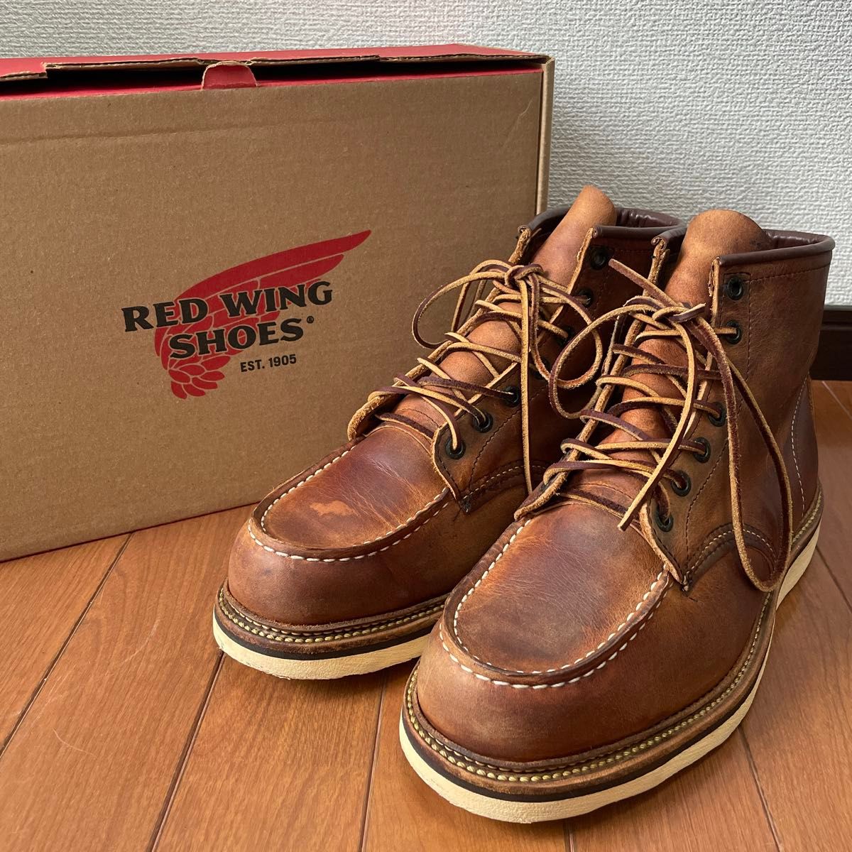良品9 5D08年】レッドウィング1907 カッパー「ラフ&タフ」 RED 良品9 5D08年】レッドウィング1907 カッパー「ラフ&タフ」 RED