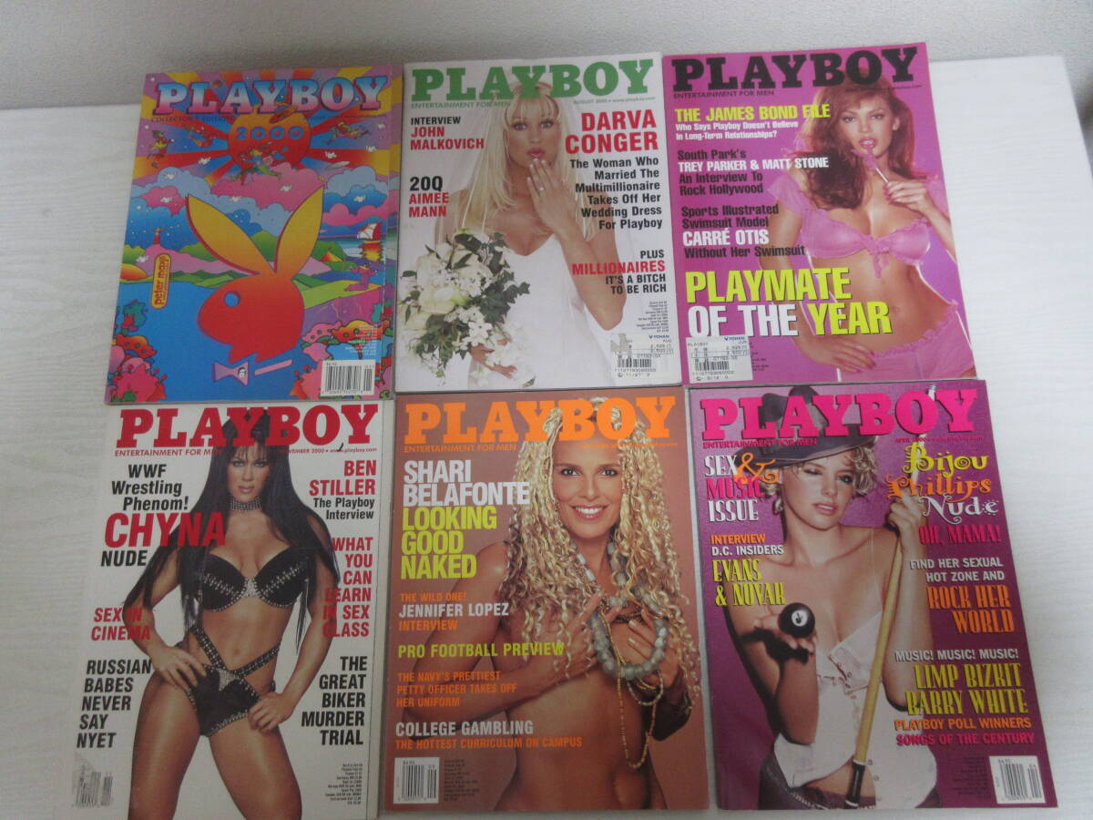 日本代購代標第一品牌【樂淘letao】－h1533 海外版 PLAYBOY 2000年6冊 プレイボーイ プレイメイト セクシー 外国人 ブロンド 海外雑誌 洋雑誌