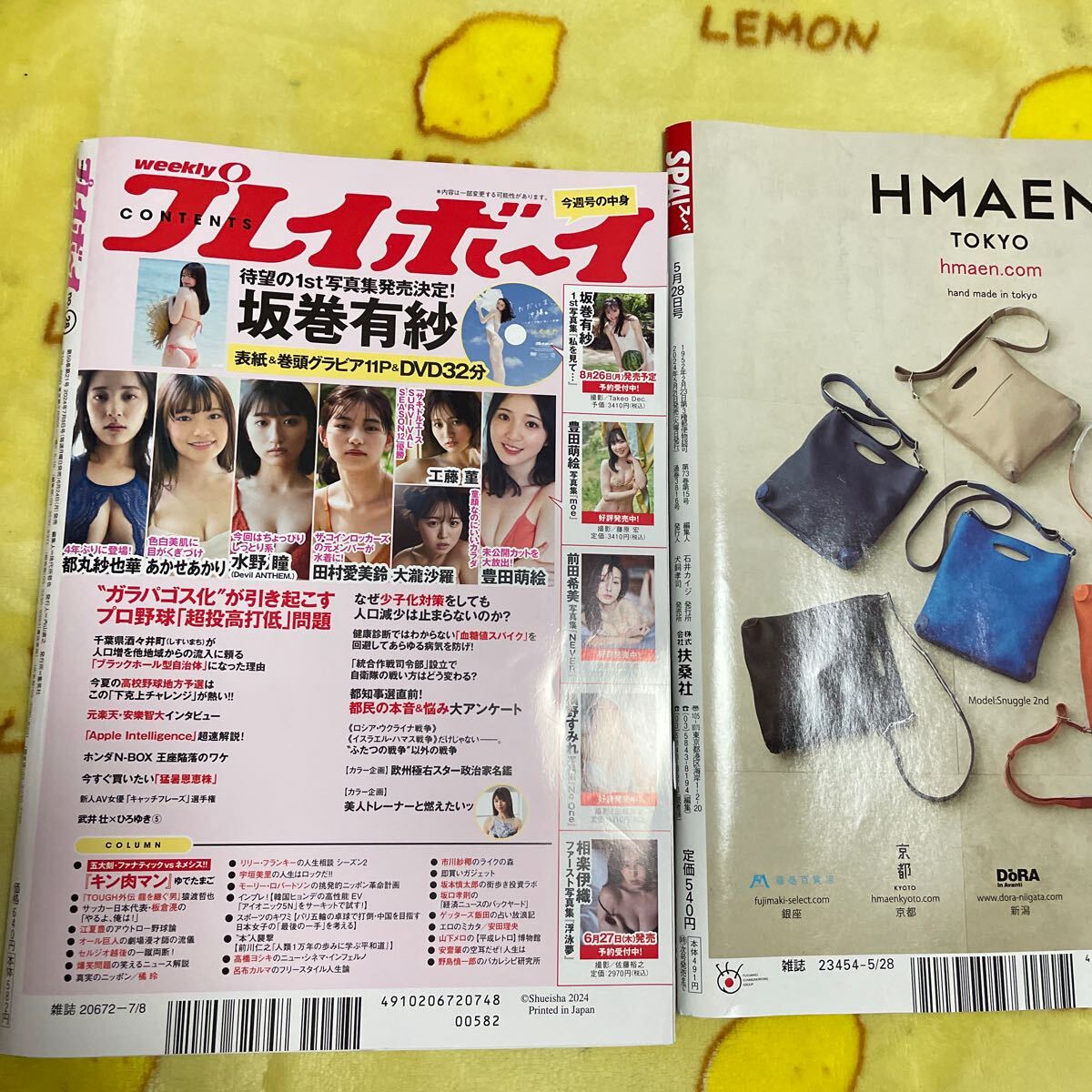 Yahoo オークション 坂巻有紗 付録dvd 週刊spa 週刊プレイボーイ 都