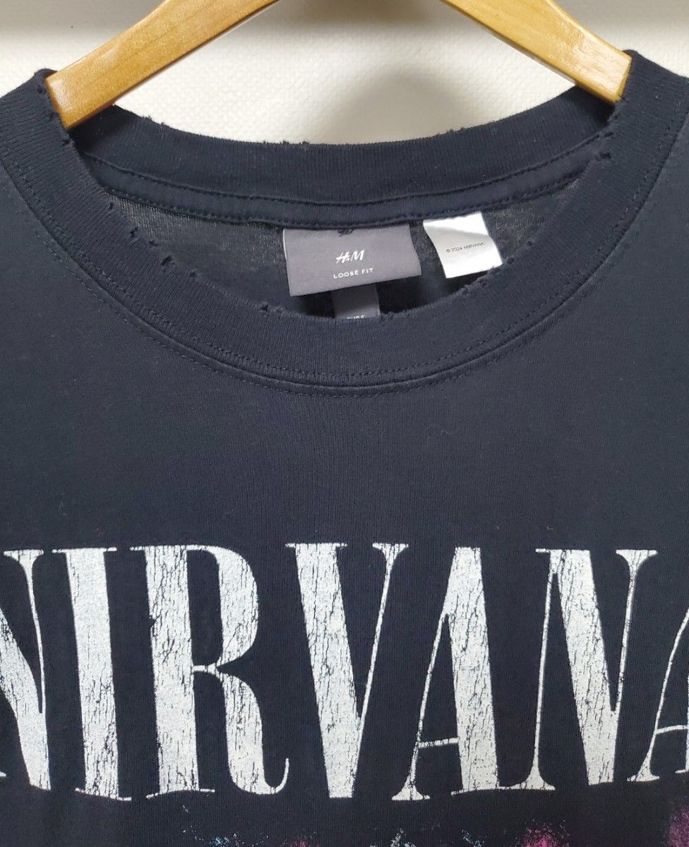 NIRVANA ニルヴァーナ Tシャツ ダメージ加工 バンド ユニ NIRVANA ニルヴァーナ Tシャツ ダメージ加工 バンド ユニ