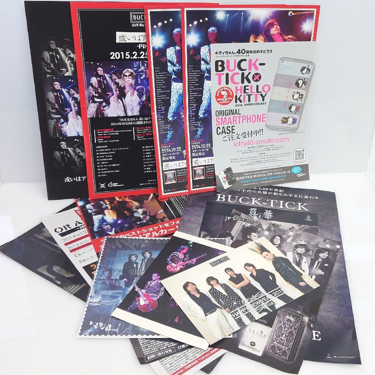 日本代購代標第一品牌【樂淘letao】－【86】希少 BUCK-TICK バクチク チラシ カタログ ポストカード 12枚セット バクチク 櫻井敦司 ヴィンテージ コレクター必見品