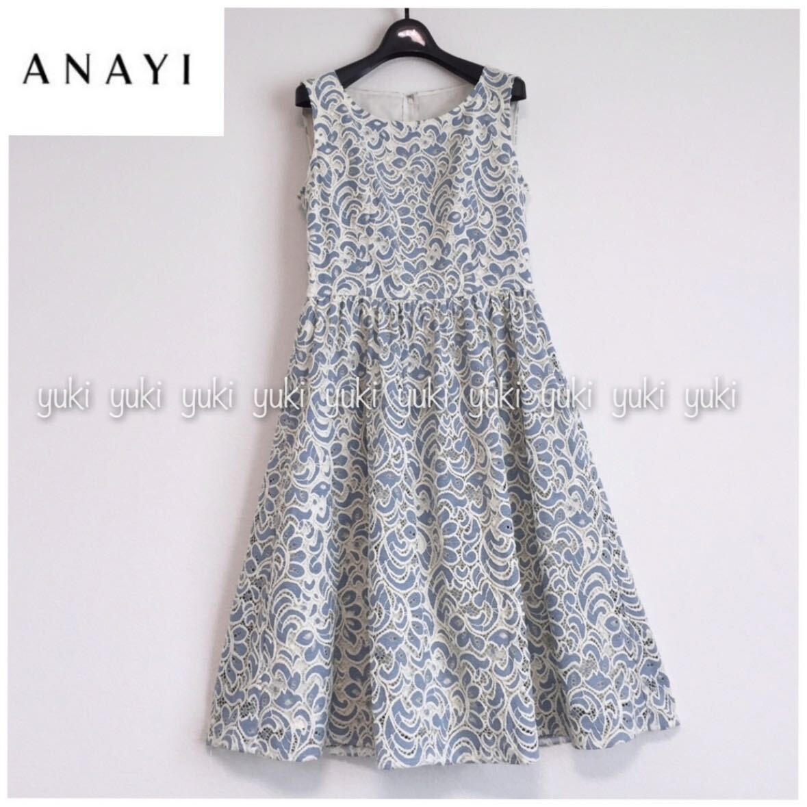 Yahoo!オークション - ANAYI ペイズリーレース フレアワンピース