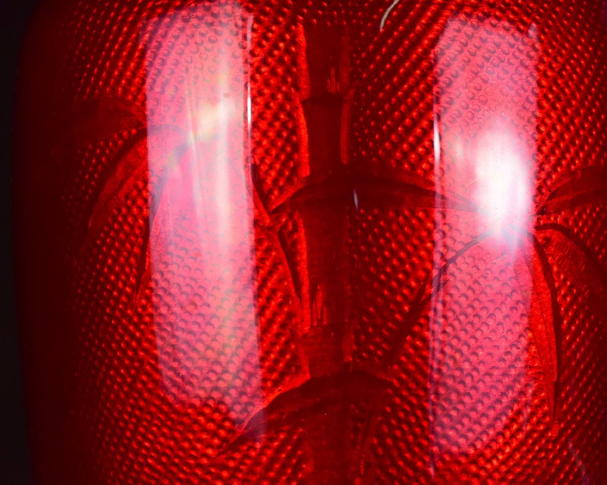 Yahoo!オークション - X276 【泉美】七宝花瓶 赤透地 四君子文 花入 花...