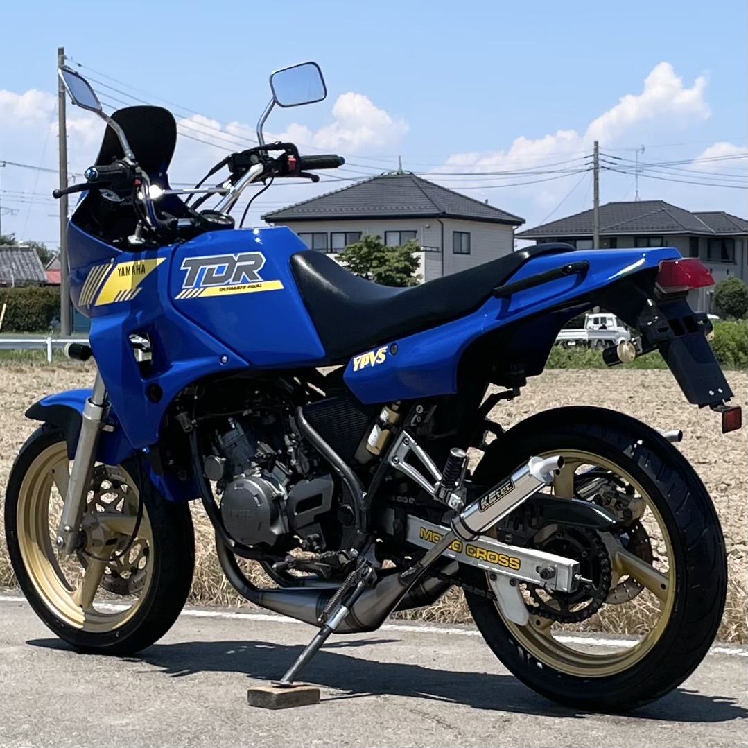 Yahoo!オークション - TDR250 カスタム 実動 書類付き 2YK 絶版 旧車 2...