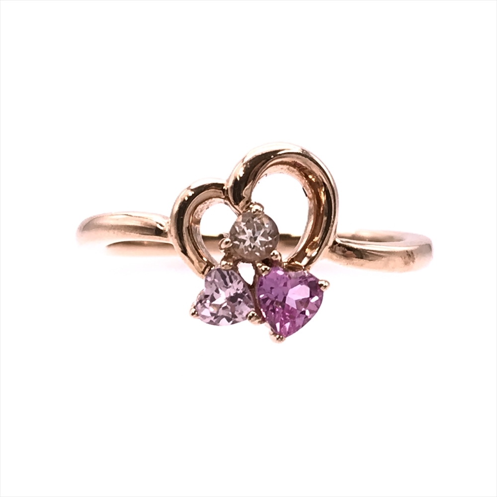 Yahoo!オークション - ヨンドシー 4℃ リング 指輪 約12号 K10PG 2.5g ...