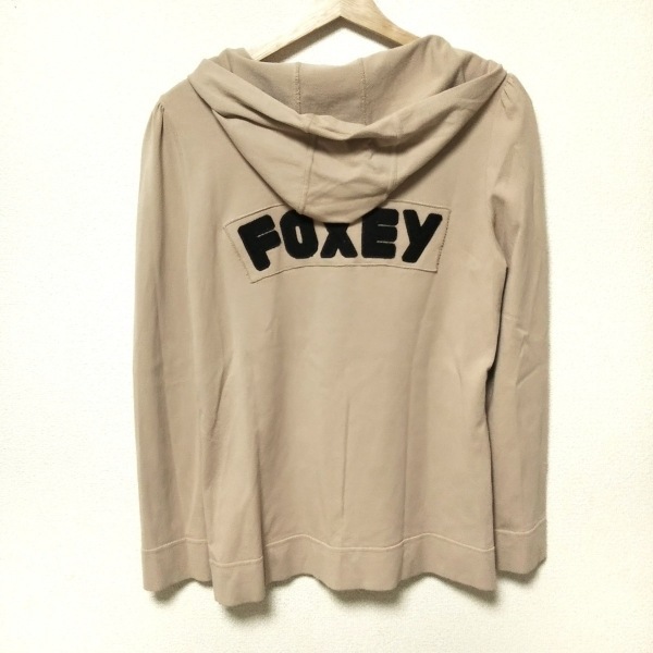 Yahoo!オークション - フォクシー FOXEY パーカー サイズ42 L - ベージ...
