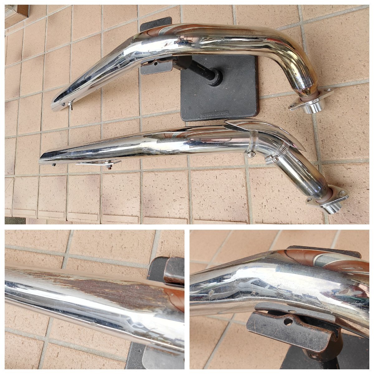 Yahoo!オークション - シャドウ400 (NC34) ドラッグパイプ マフラーで...