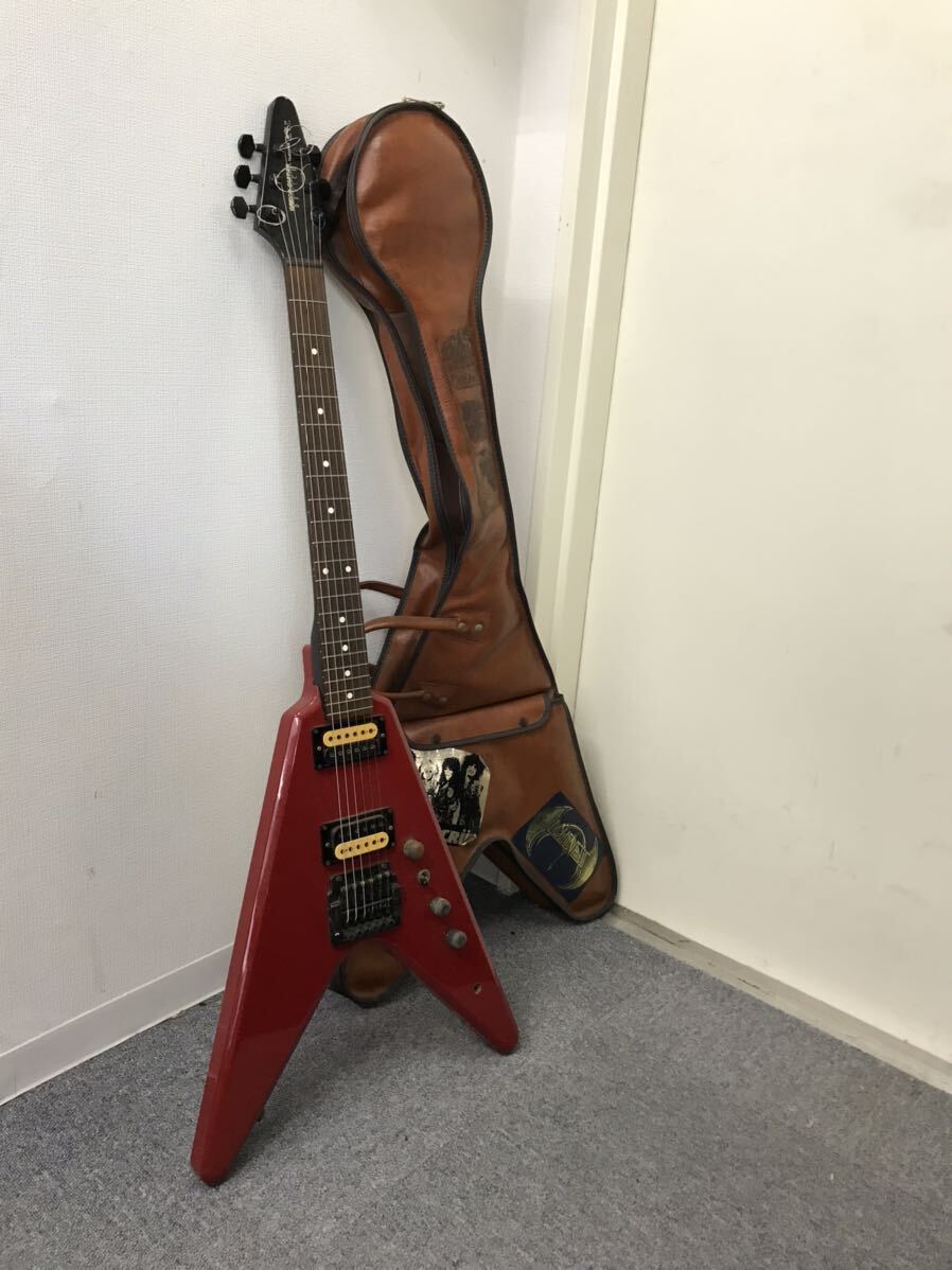 Yahoo!オークション - 【b3】 Greco DEVICE フライングVタイプ エレキ...