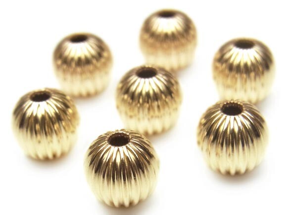 14KGF ビーズ 丸玉 6mm コルゲート 1コ販売 / 14K-118BZ(金属パーツ)｜売買されたオークション情報、yahooの商品情報をアーカイブ公開 - オークファン（aucfan.com）