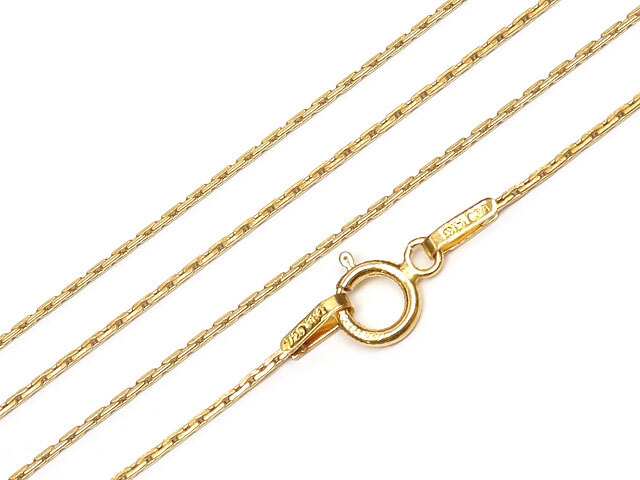 Yahoo!オークション - 14KGF ネックレス ビーディングチェーン 0.7mm 4...