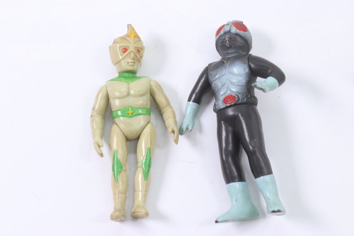 7点 仮面ライダー サンダーマスク ウルトラマン 月光仮面 流星人間ゾーン 黄金バット 等 ソフビ 人形 ビンテージ まとめ売り 6923-KS(ウルトラマン)｜売買されたオークション情報 ...
