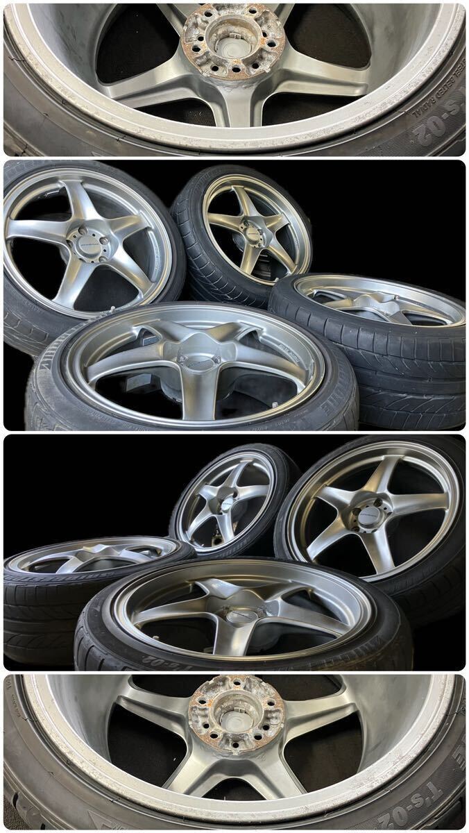 日本代購代標第一品牌【樂淘letao】－プロドライブ R18 F8J+33 R9J+38 5H PCD114.3 18インチ アルミ ホイール 5穴 ピッチ114.3 鍛造 軽量 BS ...