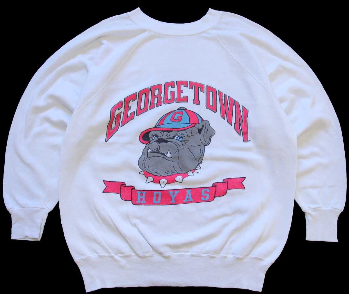 Yahoo!オークション - 90s USA製 GEORGETOWN HOYAS ブルドッグ マスコ...