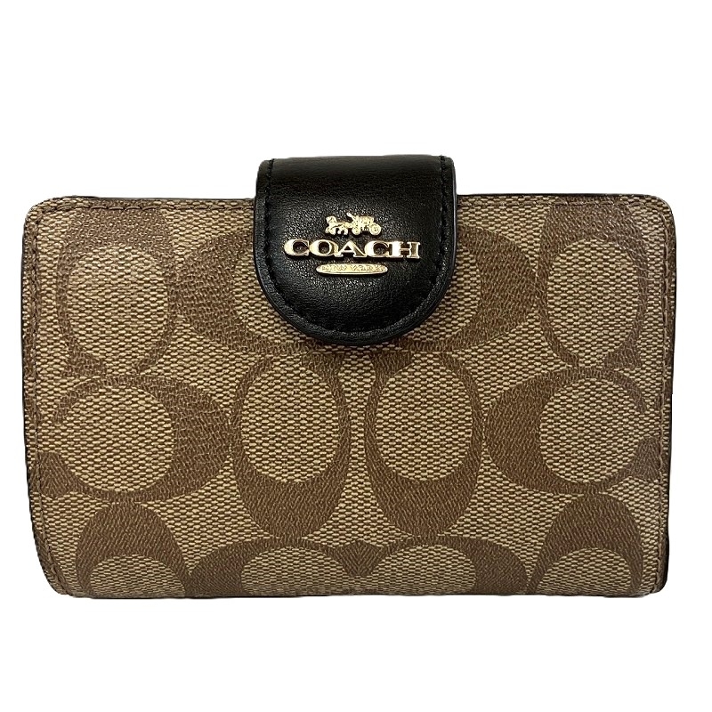 Yahoo!オークション - コーチ シグネチャー C0082 2つ折り財布 レディ...