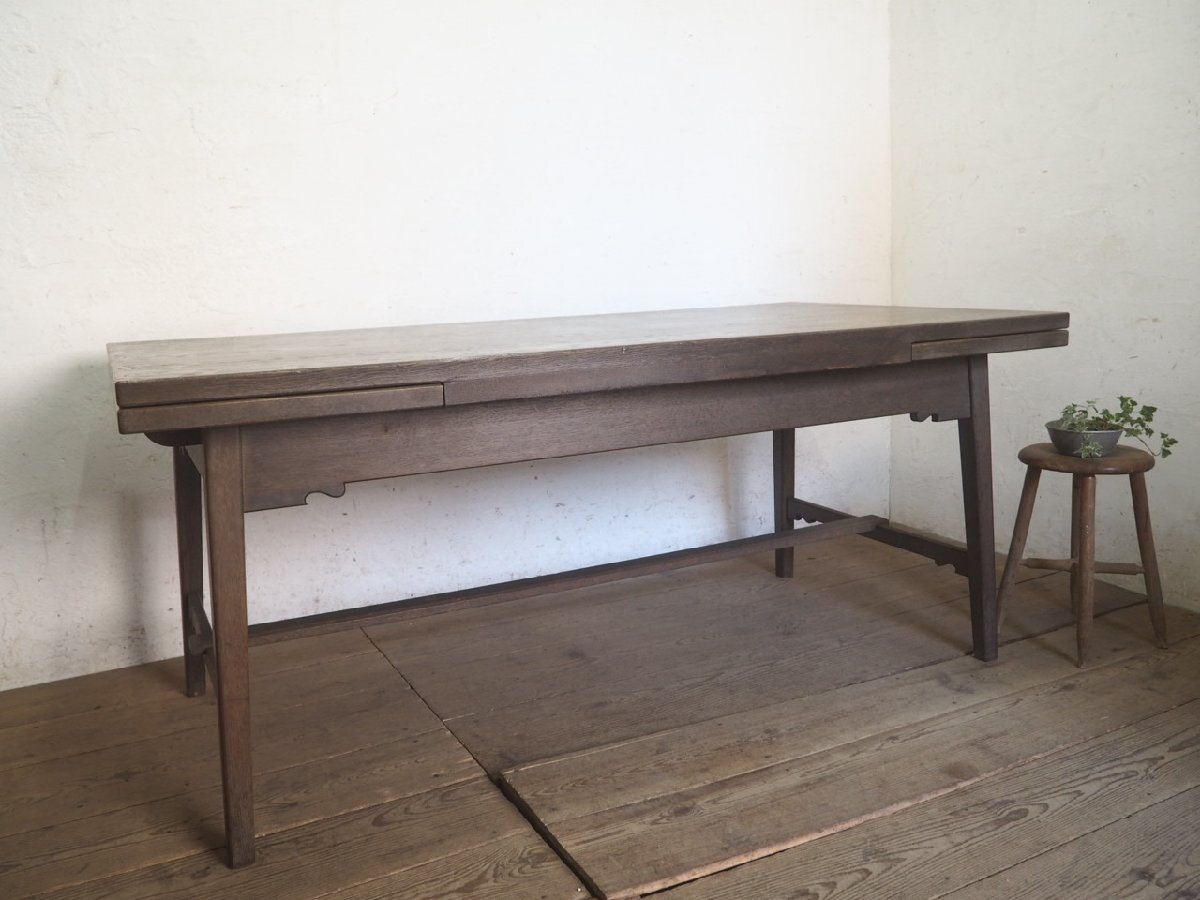 Yahoo!オークション - タ荷J0454 天板W172 5～257cm×D89 5cm ヴィンテ...