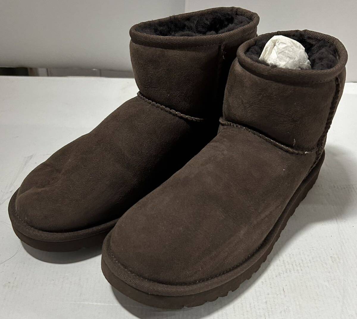 Yahoo!オークション - UGG ムートンブーツ Classic mini ブラウン US7 ...