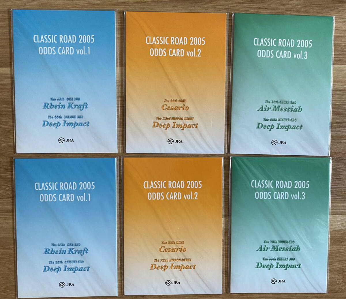 JRA オッズカード CLASSIC ROAD 2005 Vol.1〜3 ディープインパクト 競馬(その他)｜売買されたオークション情報、yahooの商品情報をアーカイブ公開 - オークファン ...