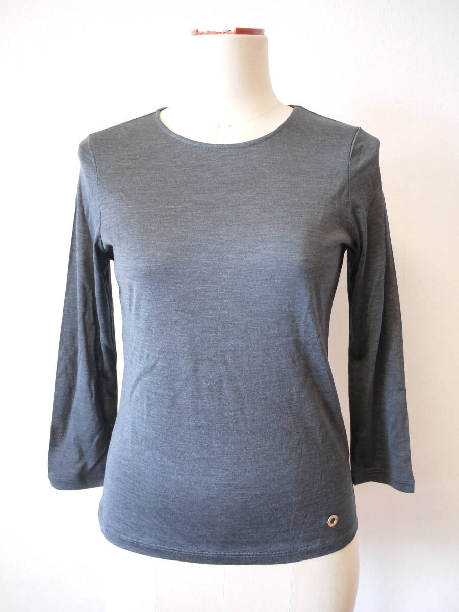 Yahoo!オークション - EL MIDAS エルミダ シルクカットソー ダークグレ...