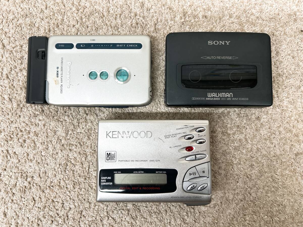 Yahoo!オークション - J103 カセットプレーヤー MDプレーヤー ウォーク...