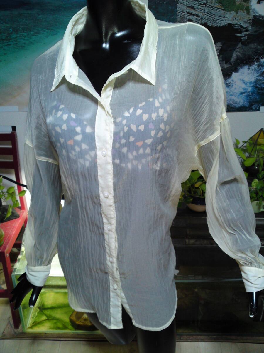 日本代購代標第一品牌【樂淘letao】－Z / 熟女 おばさん 大人の女 御用達 sexy シースルー 透け ルーズ ブラウス