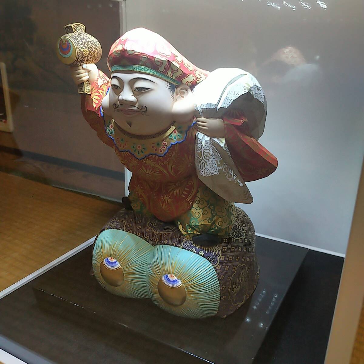 Yahoo!オークション - kps 即納品 運送保険付き 平野富山 大黒天像 木...