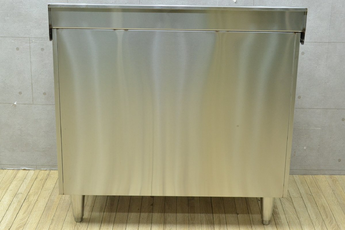 W750 sunwave サンウエーブ ステンレス製 収納庫付き作業台 WTT-94CSA 調理台 厨房機器 外寸 約 H800 全高約880 ×W900×D450mm(戸棚)｜売買された ...