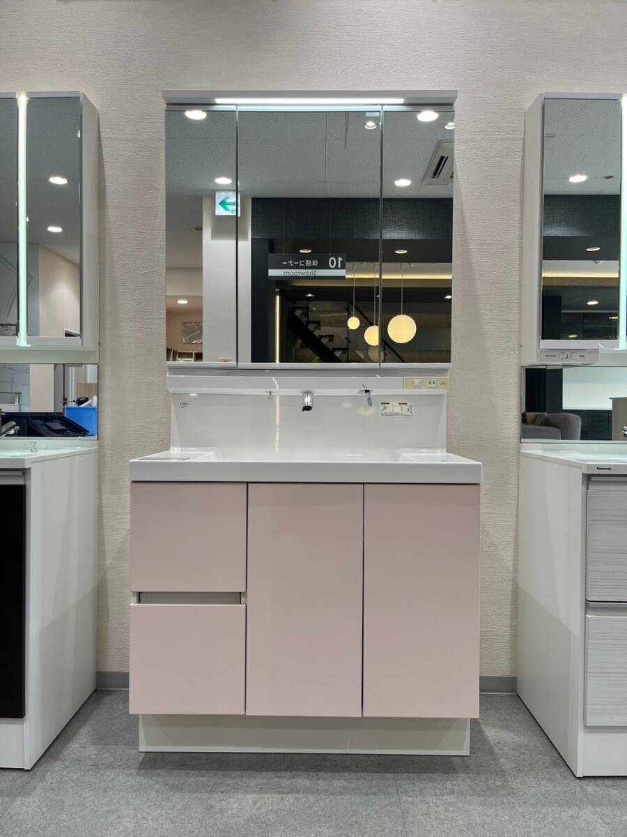 Yahoo!オークション - T5857 展示品 リクシル LIXIL MV 洗面化粧台 W90...