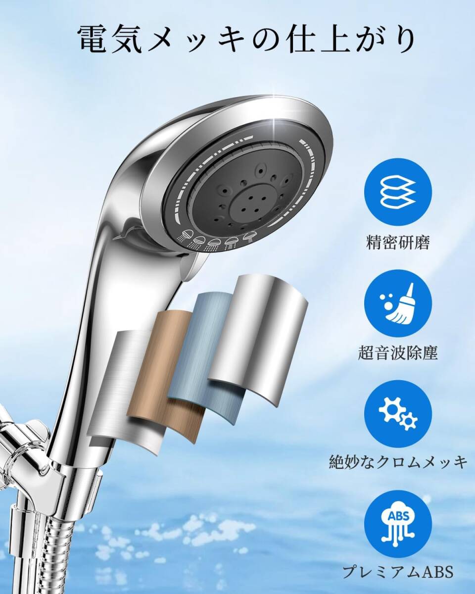 Yahoo!オークション - シルバー RUNCTY シャワーヘッド マイクロナノバ...