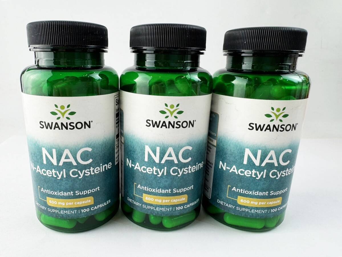 Yahoo!オークション - 新品 未開封品 Swanson NAC 600mg 100粒 3個セッ...