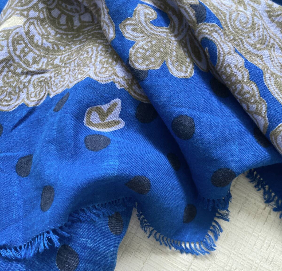 Yahoo!オークション - 45R ペイズリードット大判ストール 45rpmR umii9...