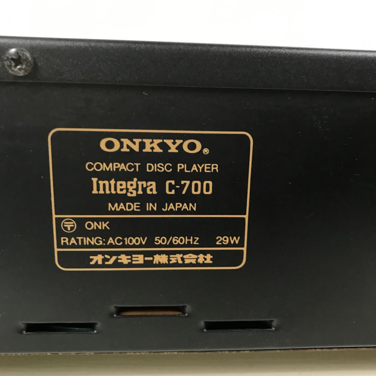 Yahoo!オークション - 【整備済み】動作保証 Integra C-700 ONKYO CDプ...