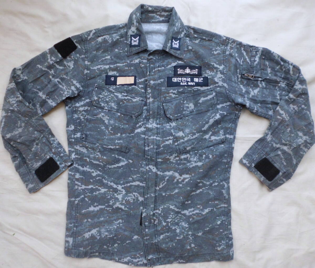 Yahoo!オークション - 韓国軍海軍新型迷彩BDUフィールドジャケット