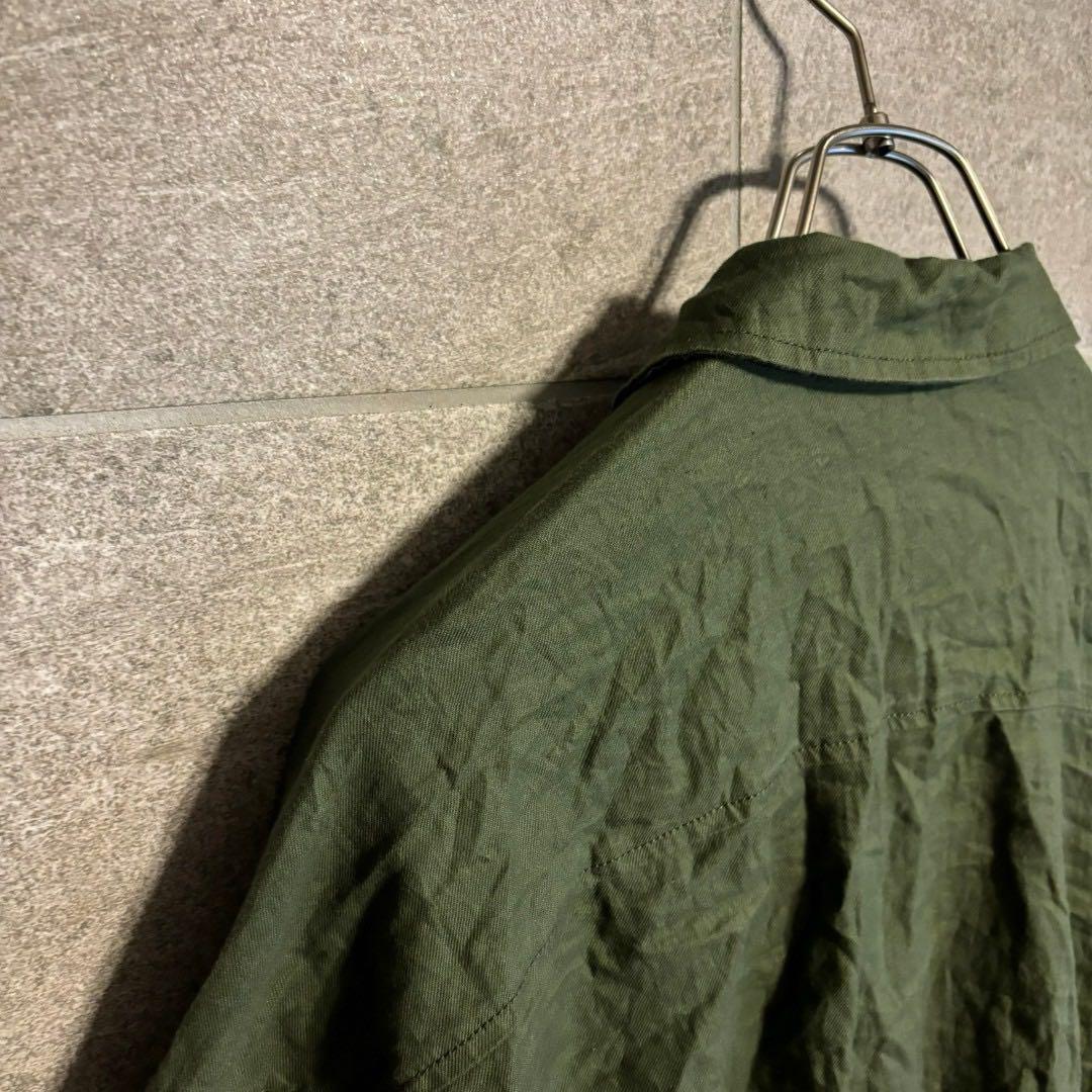 Yahoo!オークション - 【CRYX】長袖シャツ【M】カーキ トップス カジュ...