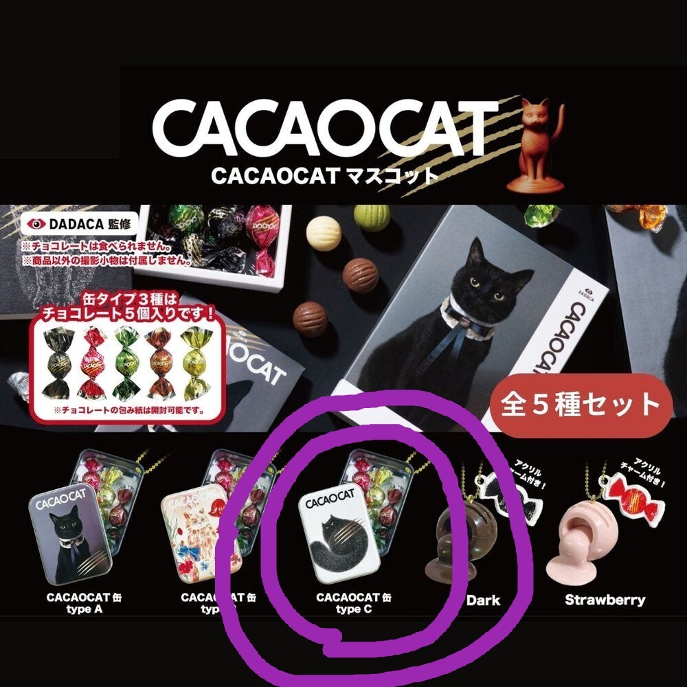 Yahoo!オークション - CACAOCAT マスコット【type C】 ガチャ
