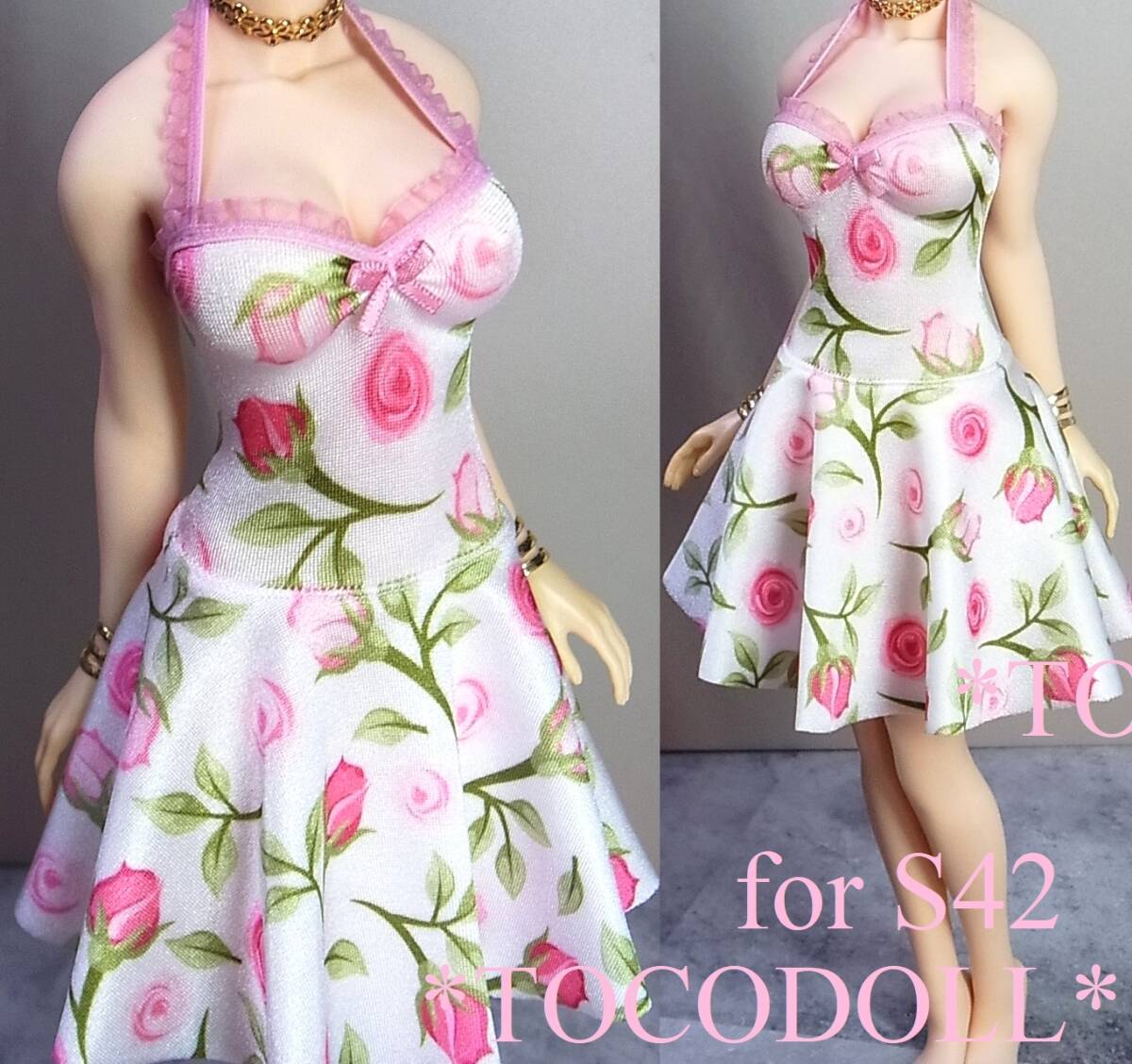 Yahoo!オークション - toco Phicen/TBLeague用 S42 ホルターフリル ベ...