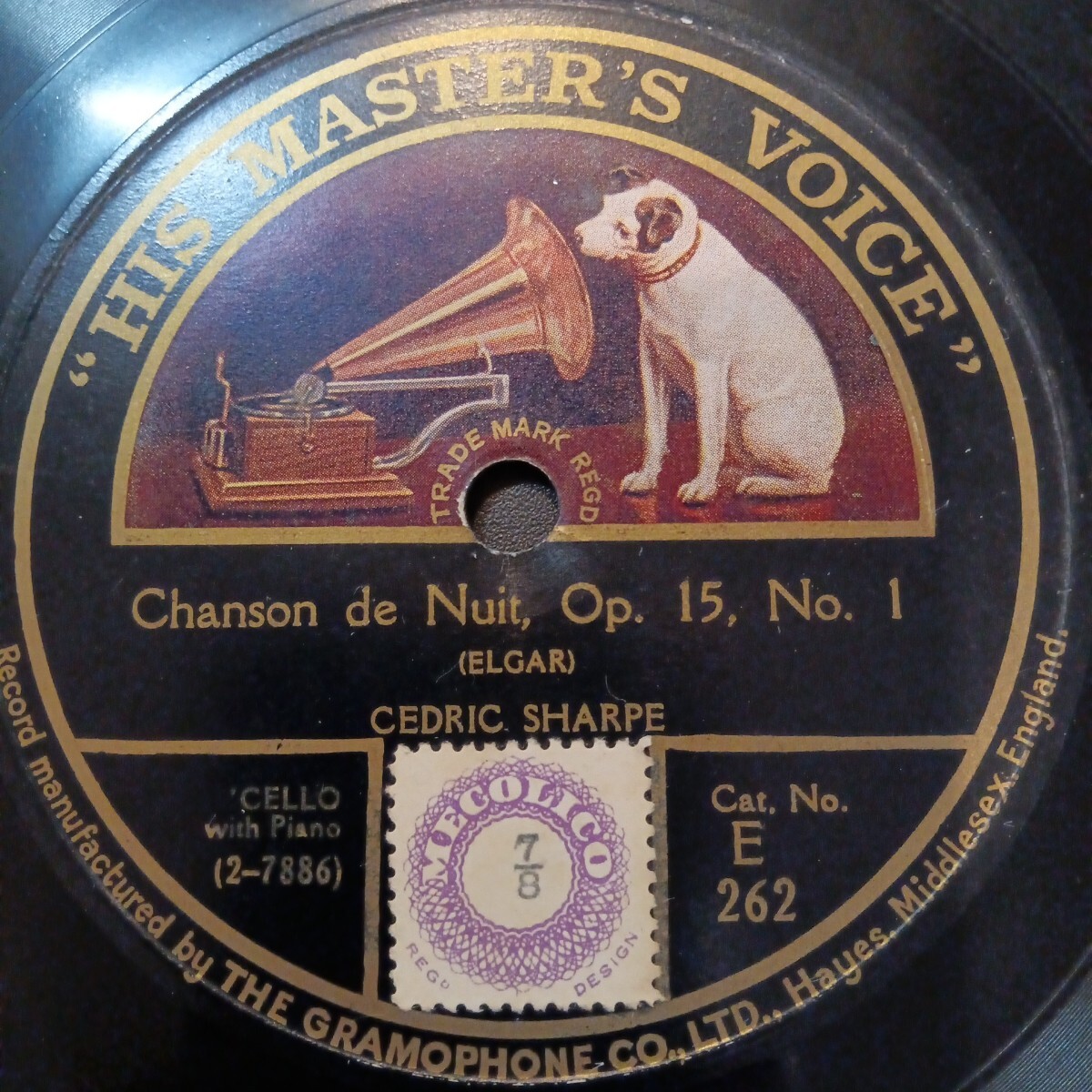 Yahoo!オークション - 英HMV 10吋SP セドリック・シャープ②のレコード...