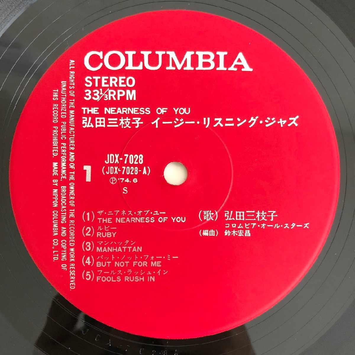 Yahoo!オークション - LP/ 弘田三枝子 / THE NEARNESS OF YOU / 国内盤...